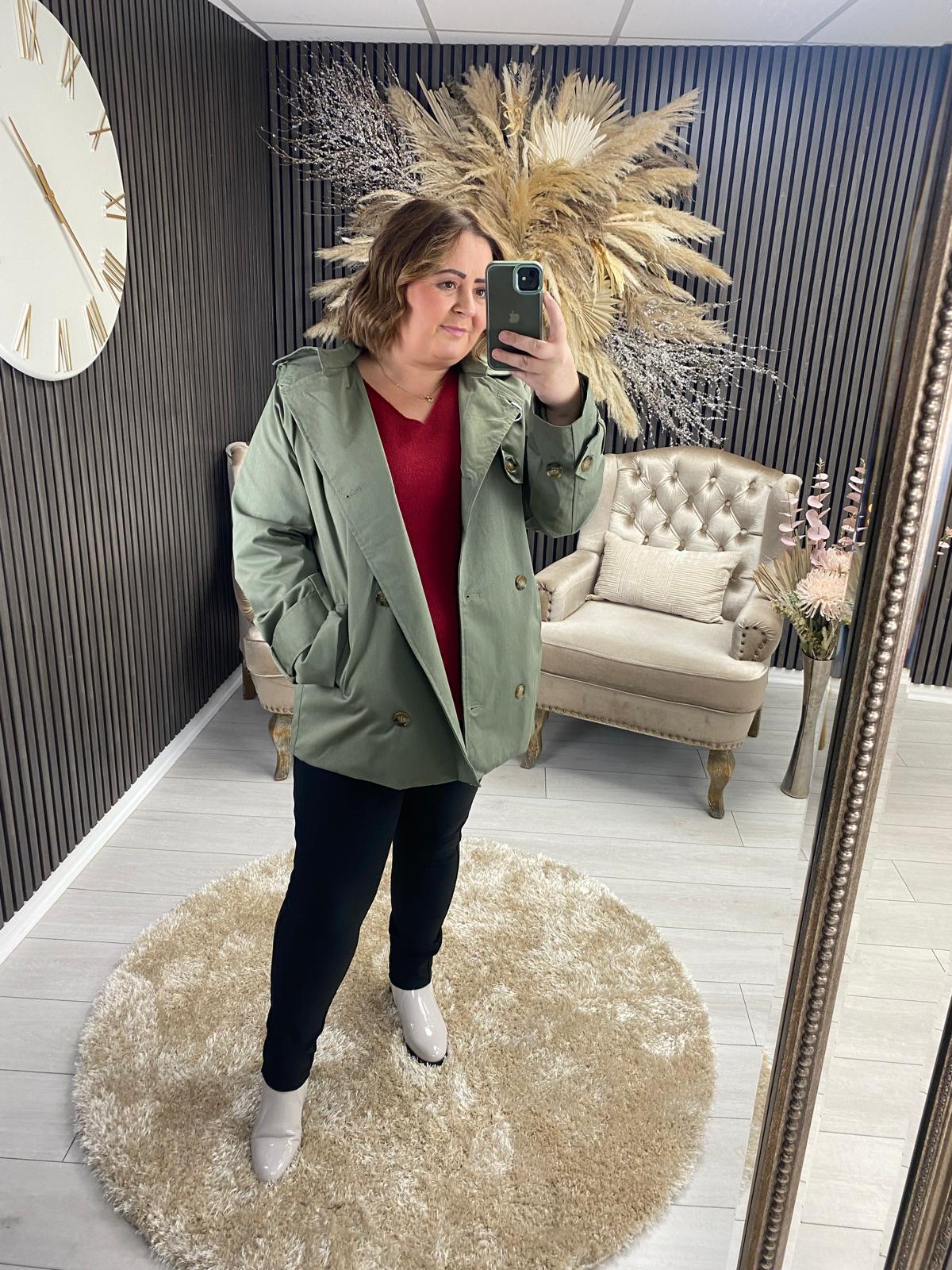 MERCEEDES COAT - KHAKI – The Boutique