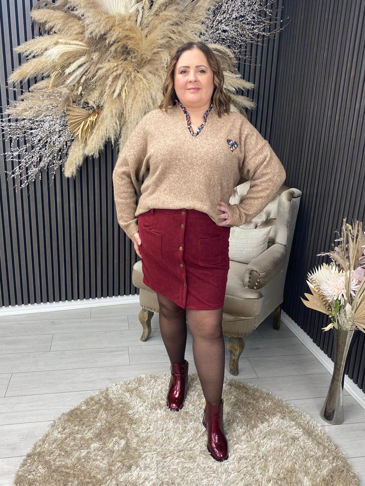 IDA SKIRT - WINE – The Boutique